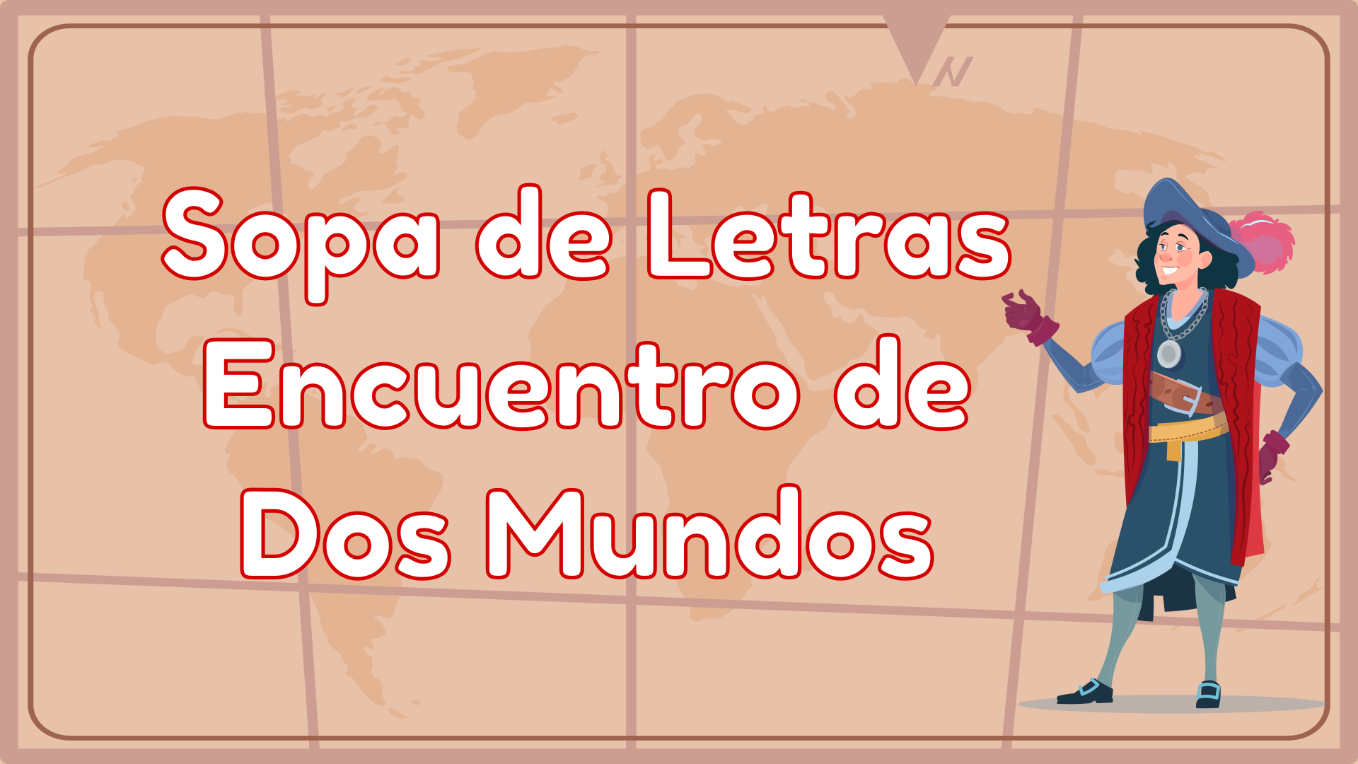 Sopa de Letras – Encuentro de Dos Mundos - Salón Divertido