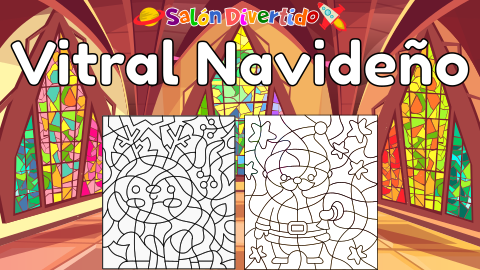 Vitral Navideño - Salón Divertido